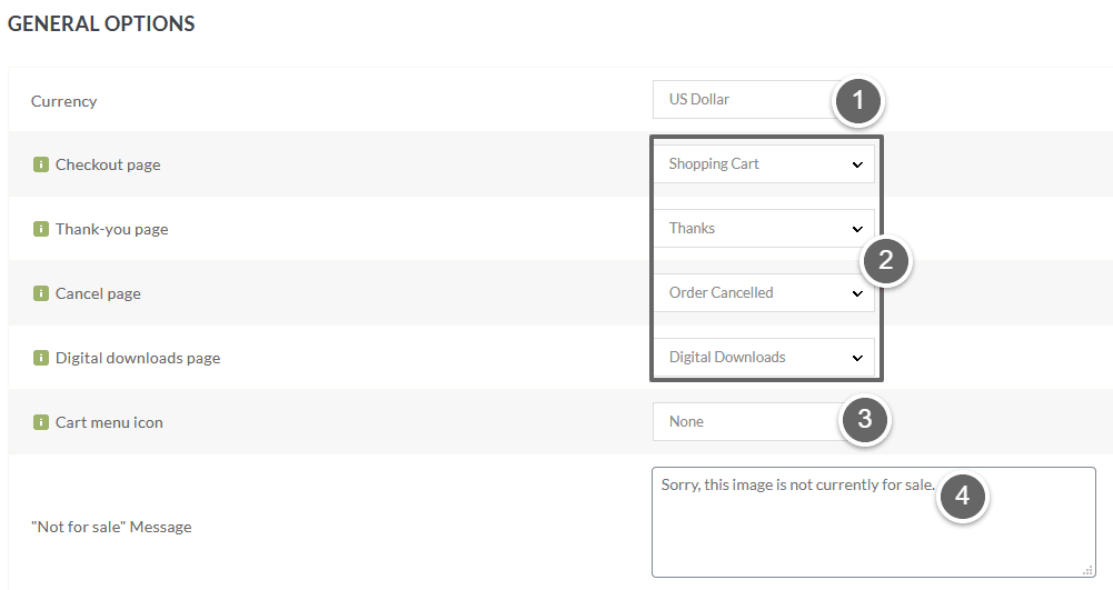 Ecommerce Settings | Imagely